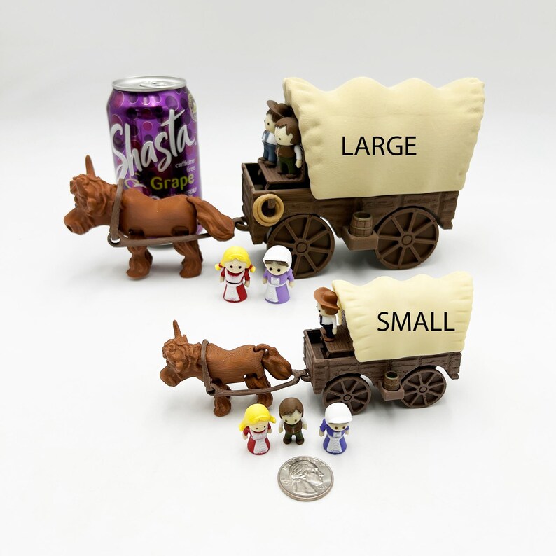 3D Print Covered Wagon Playset STL Files: Pioneer History Learning - Etsy