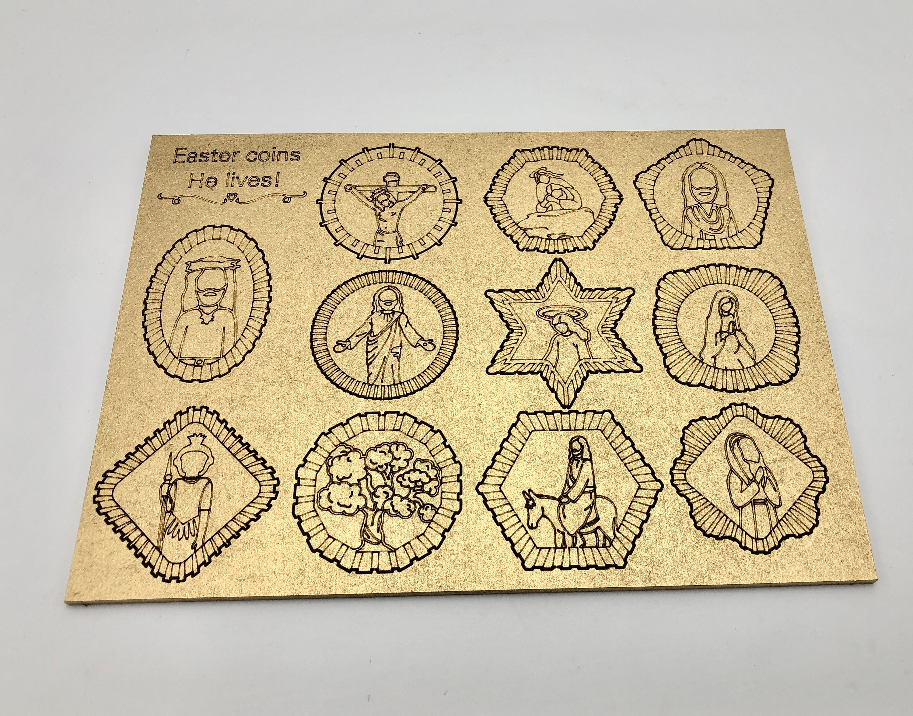 Downloadable Lasercut SVG File so You Can Cut Your Own 11 Easter Coins ...