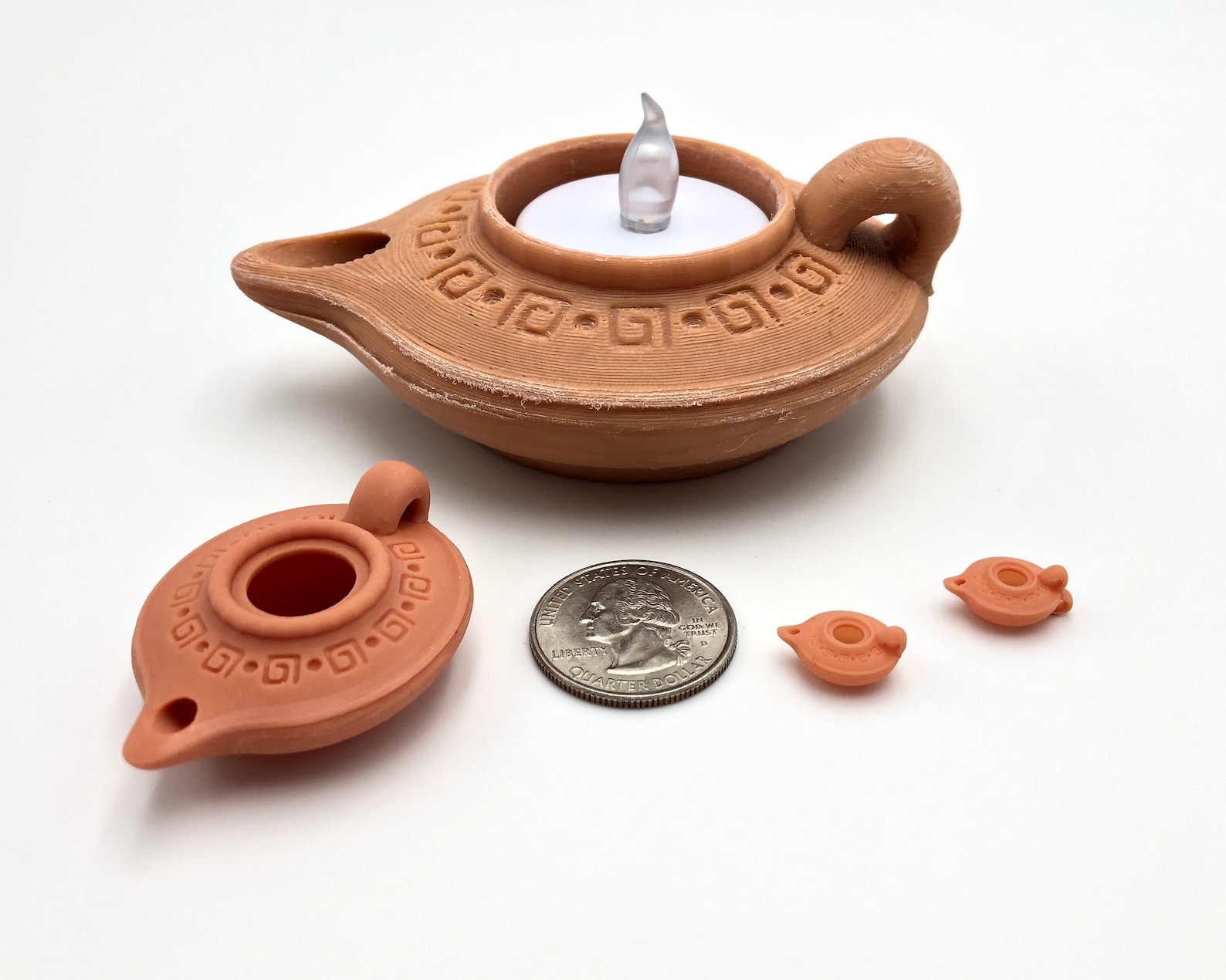 Mini Oil Lamp, Miniature Biblical Display Oil Lamp Great for Teaching ...