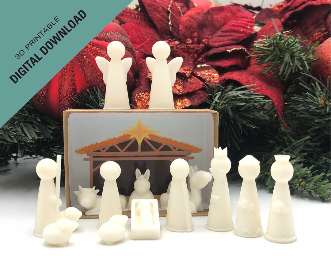 Little Nativity Set Downloadable STL File so You Can 3D Print Your Own ...