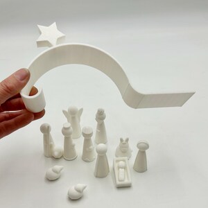 2" Peg Doll Nativity Family Nativity Scene Gift Paintable Nativity Set ...