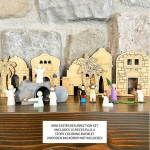 Mini Easter Resurrection Playset: 3D Tomb, 1" Tall Peg Dolls, 15 Pieces ...