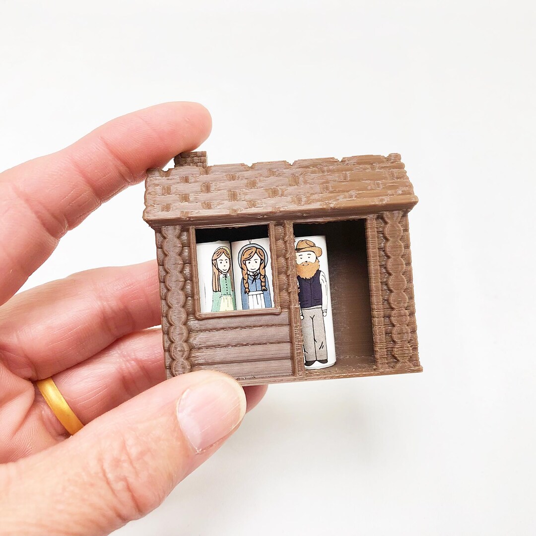 Pioneer Living in a Log Cabin Learners Playset Pioneer Teaching Aid ...