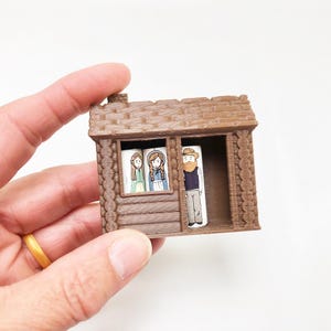 Pioneer Living in a Log Cabin Learners Playset Pioneer Teaching Aid ...