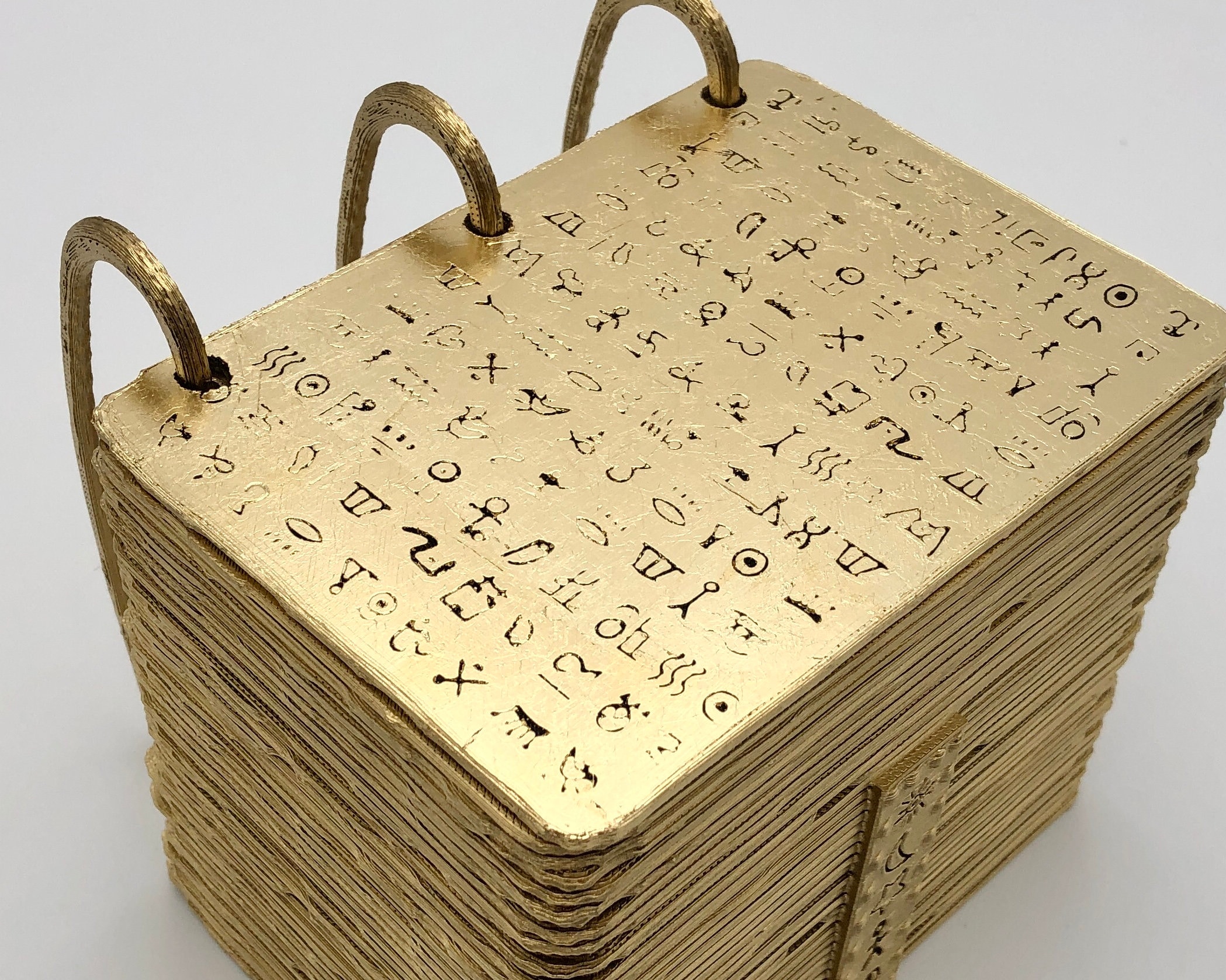 Full Scale 3d Printed Gold Plates 3D Print Downloadable STL Files so ...