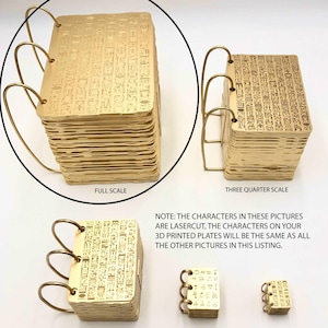 Full Scale 3d Printed Gold Plates 3D Print Downloadable STL Files so ...