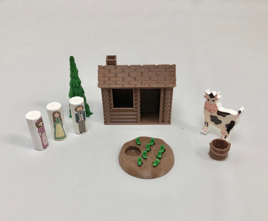 Pioneer Living in a Log Cabin Learners Playset. These Are Great for FHE ...