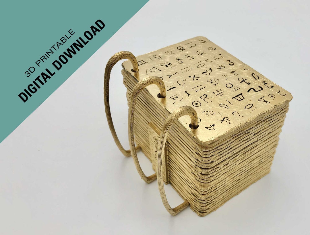 Medium 1/2 Scale 3D Print Downloadable STL Files for Gold Plates, 3d ...