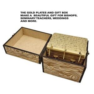 Large 3/4 Scale Gold Plates Display Box Replica Metal Rings Gift for ...