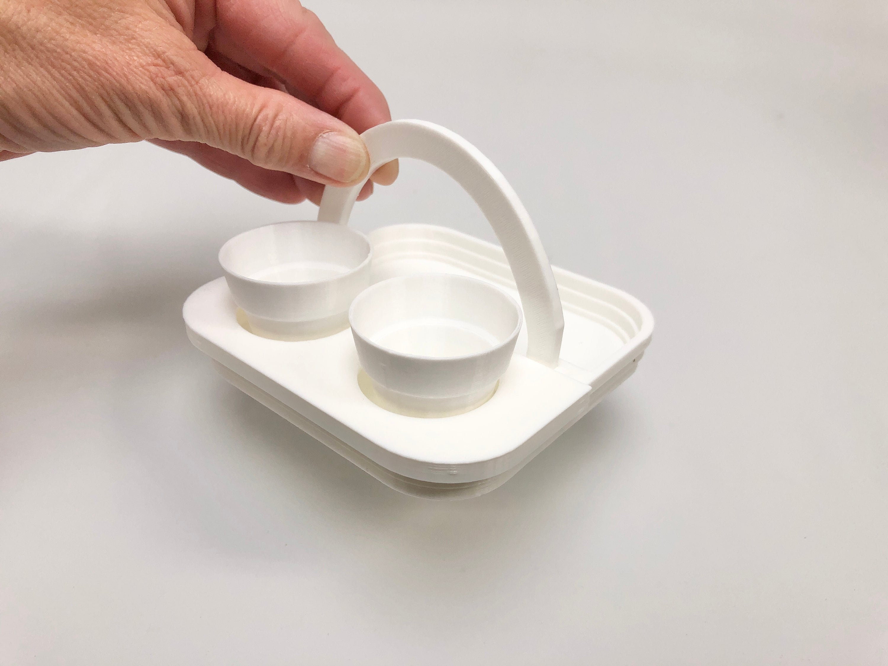 One Handmade Miniature Sacrament Tray With Larger Cups to Serve Two ...