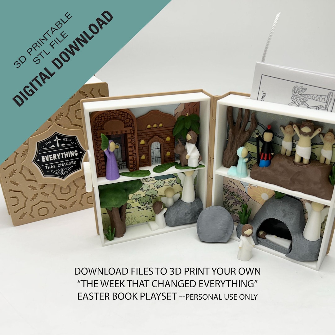 3D Print Easter Story Playset: Holy Week Diorama (3MF, STL, PDF) Easter ...
