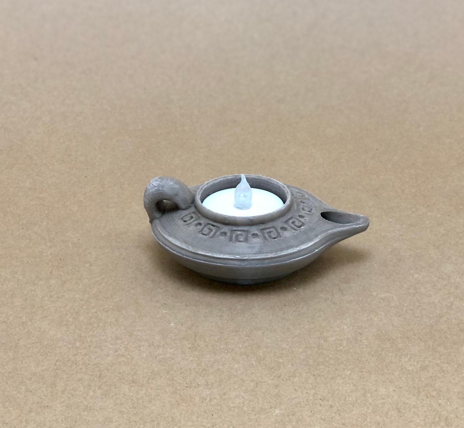Oil Lamp, Handmade 3D Printed Biblical Oil Display Lamp With Battery ...