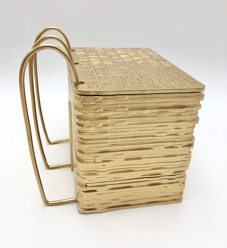 Large 3/4 Scale Gold Plates Display Box Replica Secret - Etsy