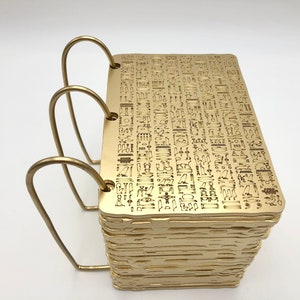 Large 3/4 Scale Gold Plates Display Box Replica Secret - Etsy