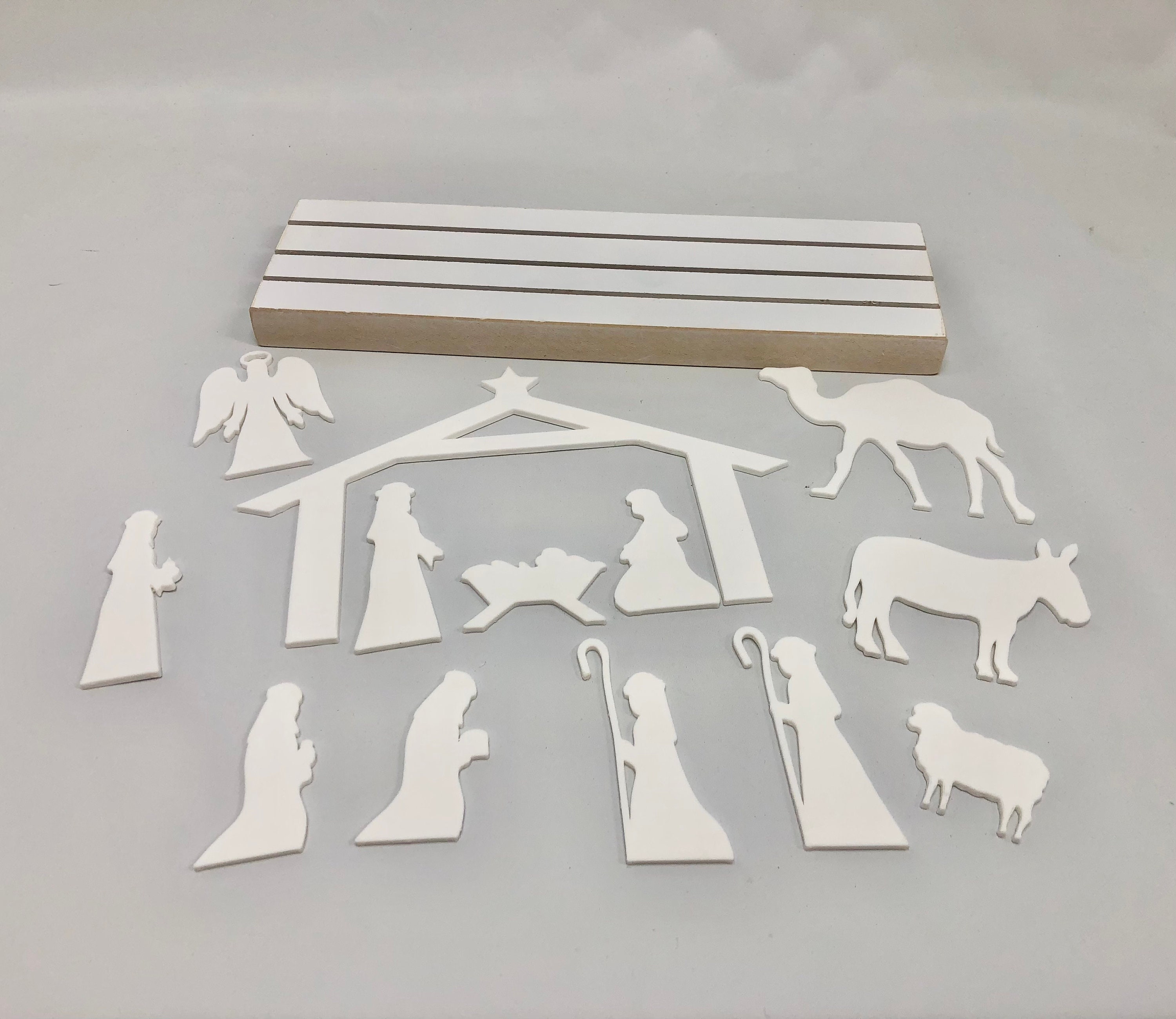 Slotted Silhouette Nativity, 3D Print Downloadable STL Files 3D Print ...