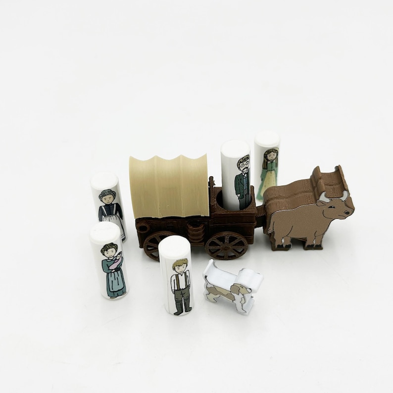 Mini Covered Wagon Trek Playset: Pioneer Family Learning Aid - Etsy