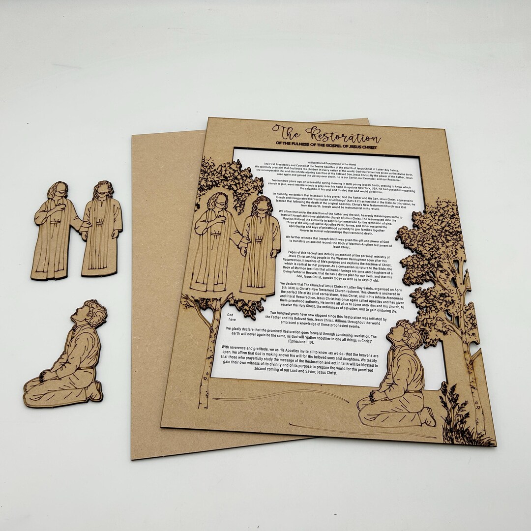 KIT Restoration Proclamation Paintable Framed Art Small DIY Kit ...