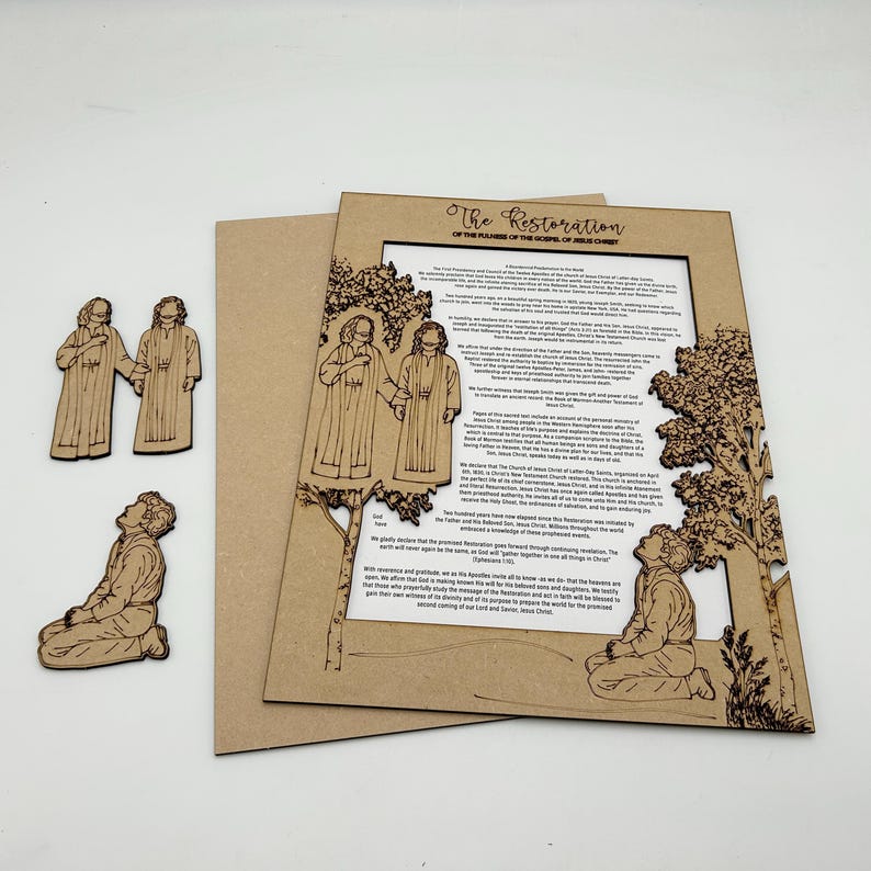 KIT Restoration Proclamation Paintable Framed Art Small DIY Kit ...