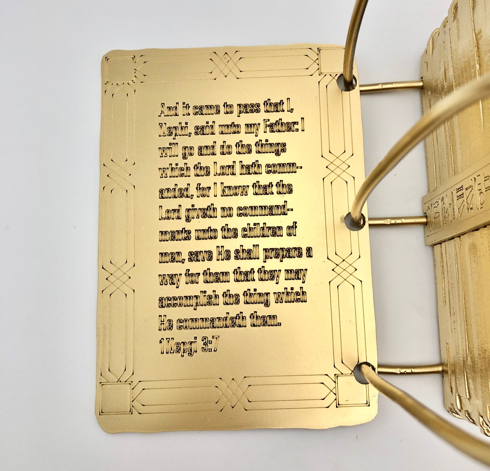 Large 3/4 Scale Gold Plates Display Box Replica Secret - Etsy