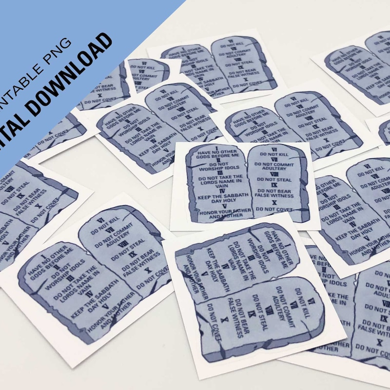 Ten Commandments Clip Art - Etsy