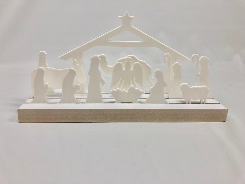 Slotted Silhouette Nativity, 3D Print Downloadable STL Files 3D Print ...