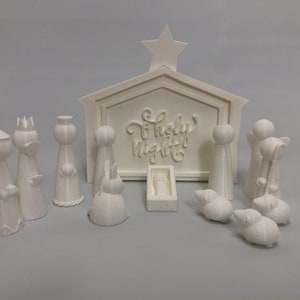 2" Peg Doll, Nativity Set 3D Print Downloadable STL Files to 3D Print ...