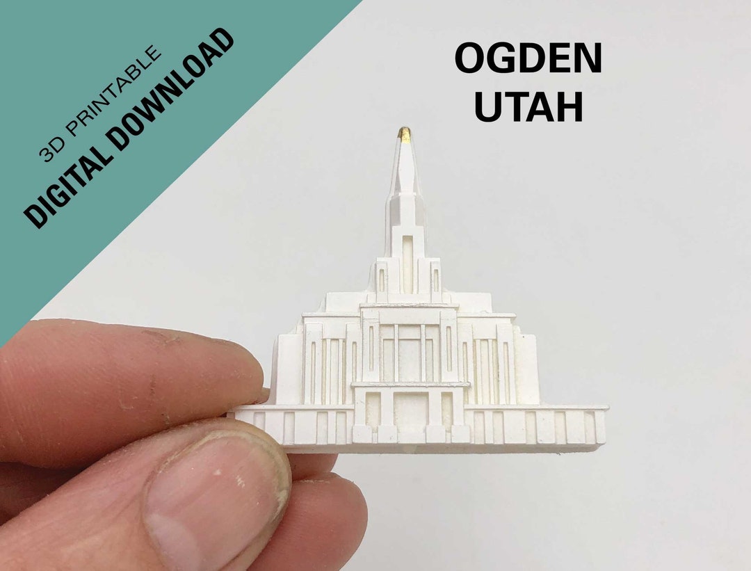 Utah Temple Refrigerator Magnet Downloadable STL Files Ornament, Lds ...