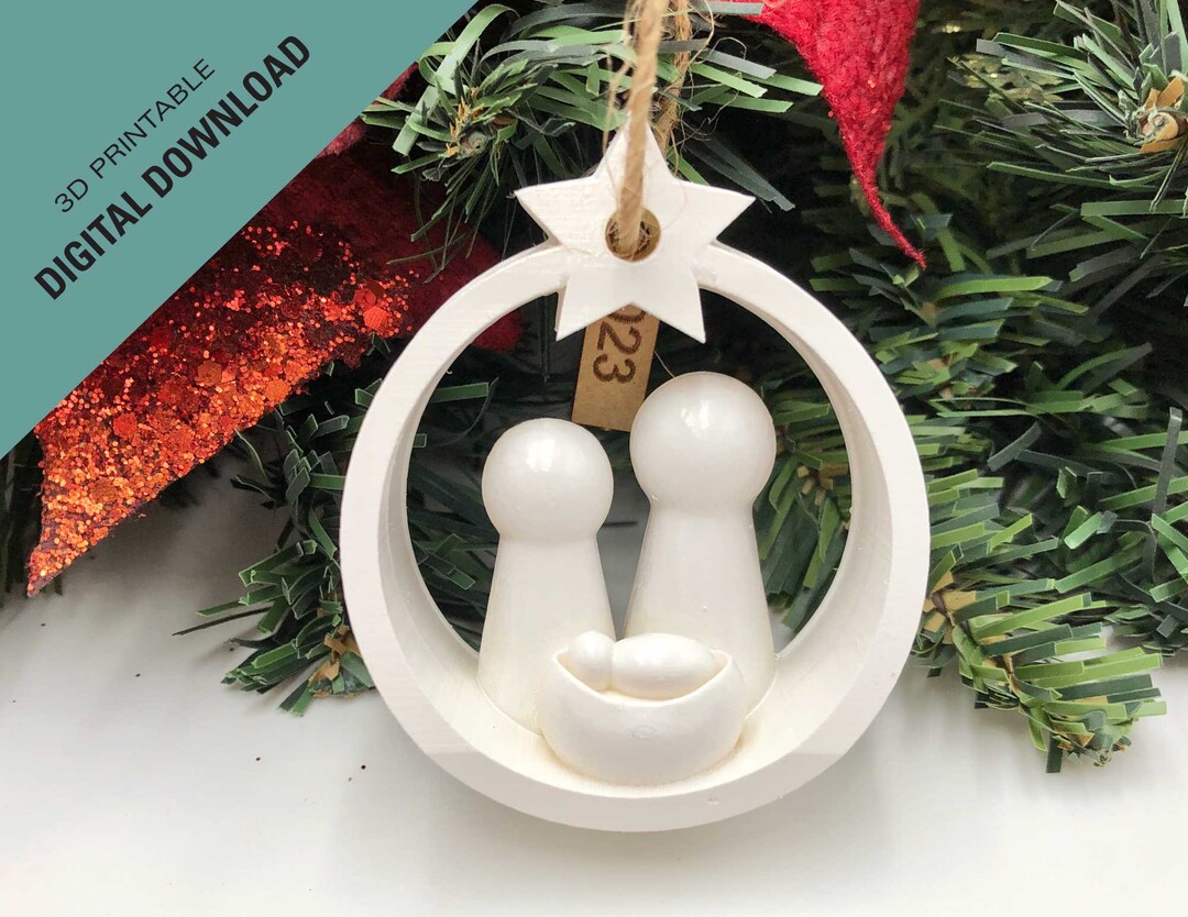 Downloadable 3d Print STL File to 3D Print Your Own Nativity Christmas ...