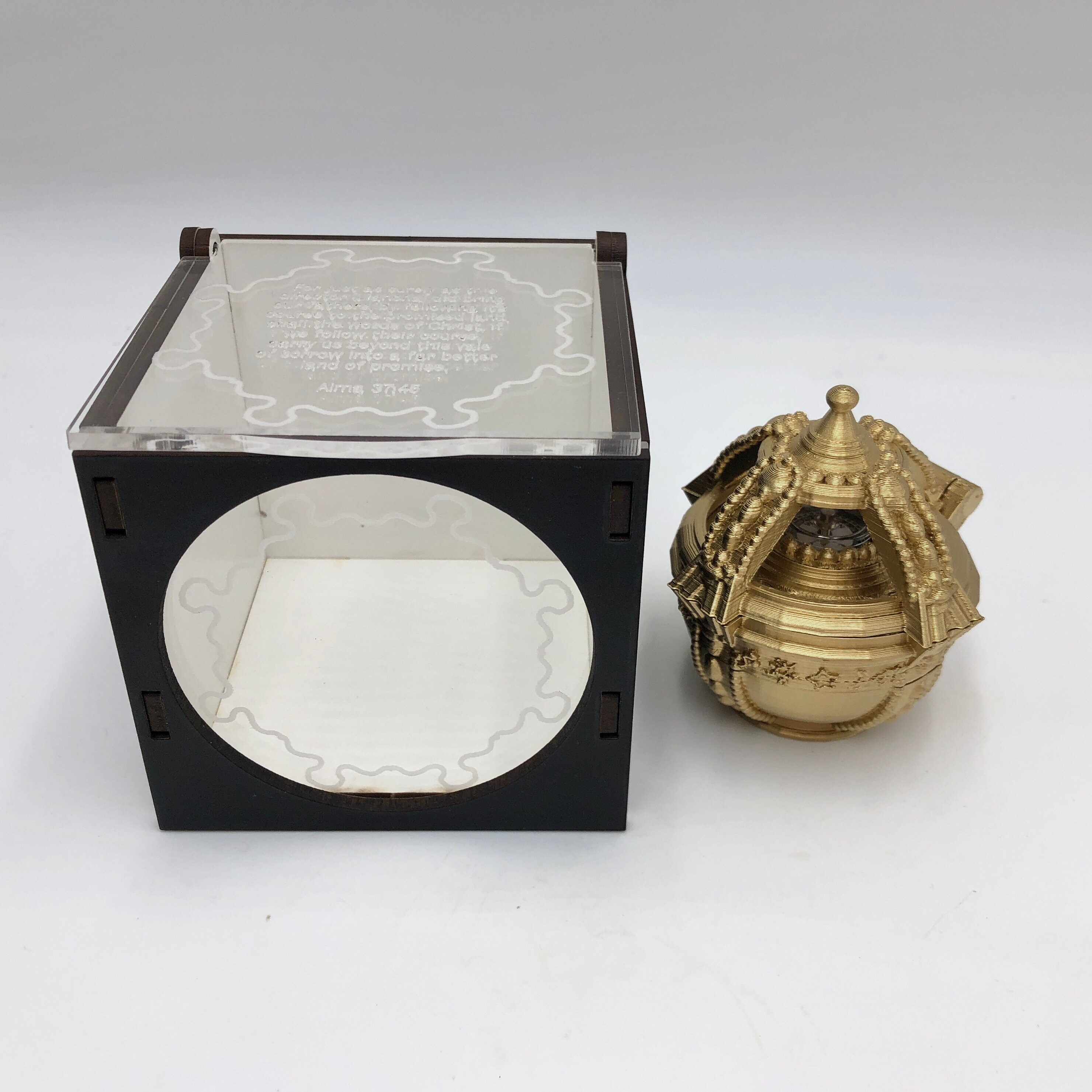 Liahona With Gift Box and Real Compass LDS Family Gift, LDS Bishops ...
