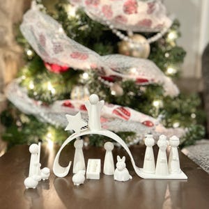 2" Peg Doll Nativity Family Nativity Scene Gift Paintable Nativity Set ...