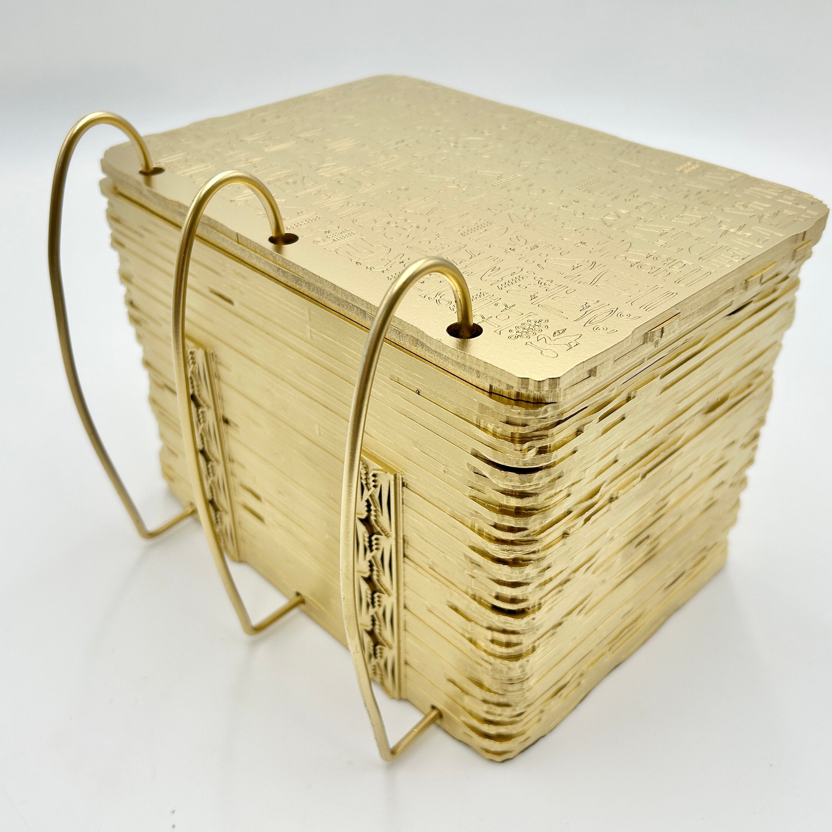 Deseret Alphabet Full Scale Gold Plates Display LDS Fathers Day Lds ...