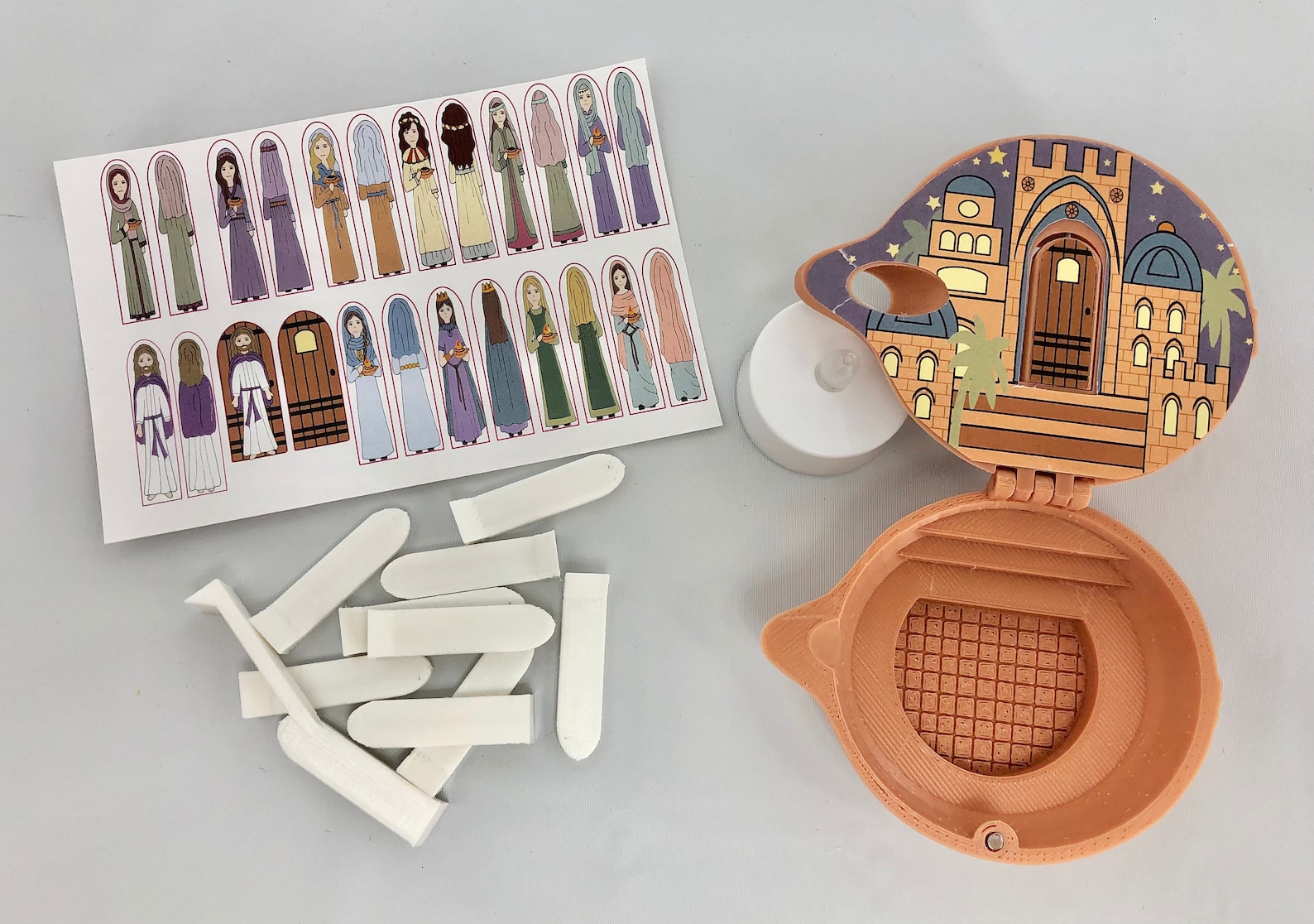 Stickers for the Downloadable 3D Print STL of the 10 Virgin Oil Lamp ...
