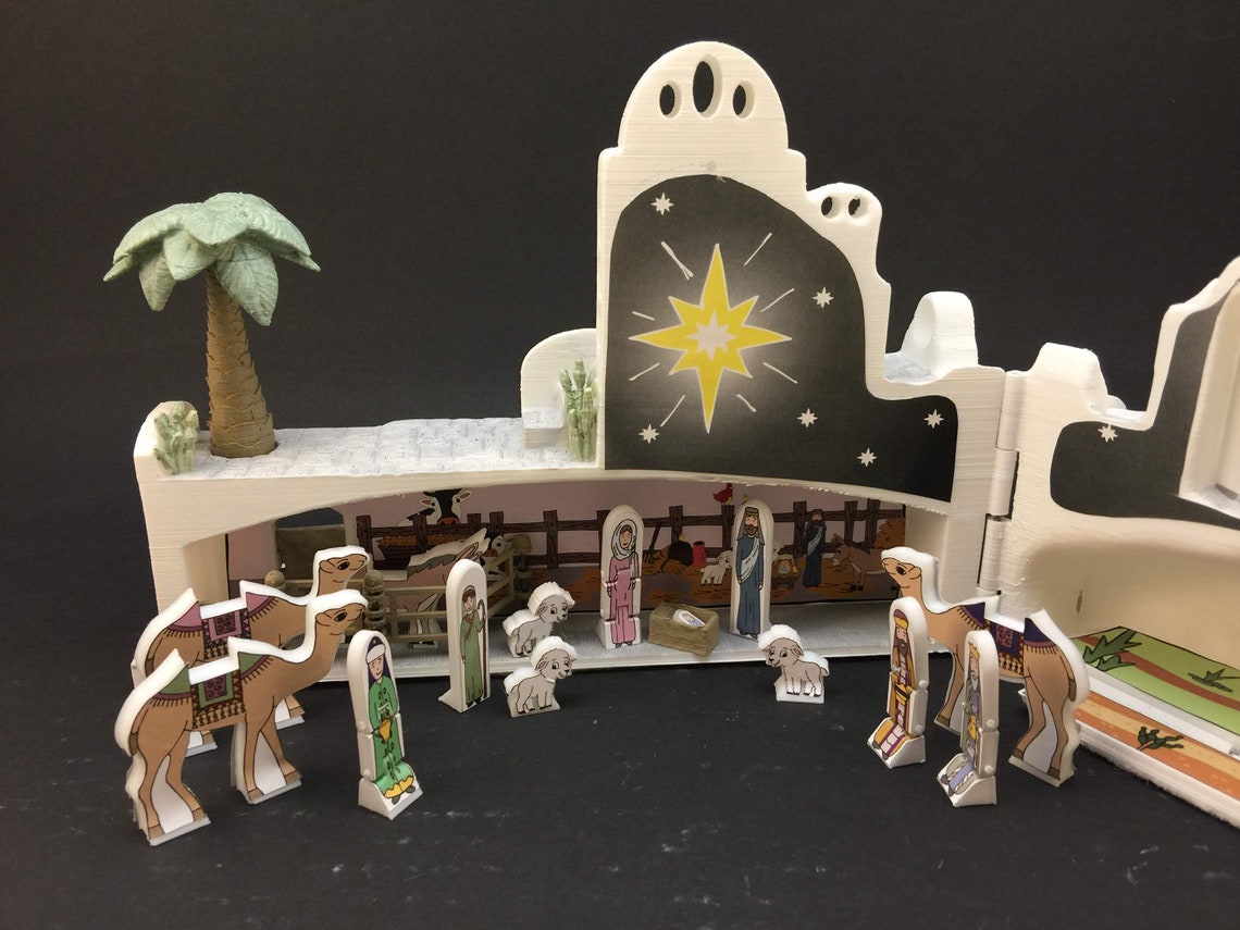 Stickers, Hinge and Felt for the Downloadable 3D Print Nativity - Etsy