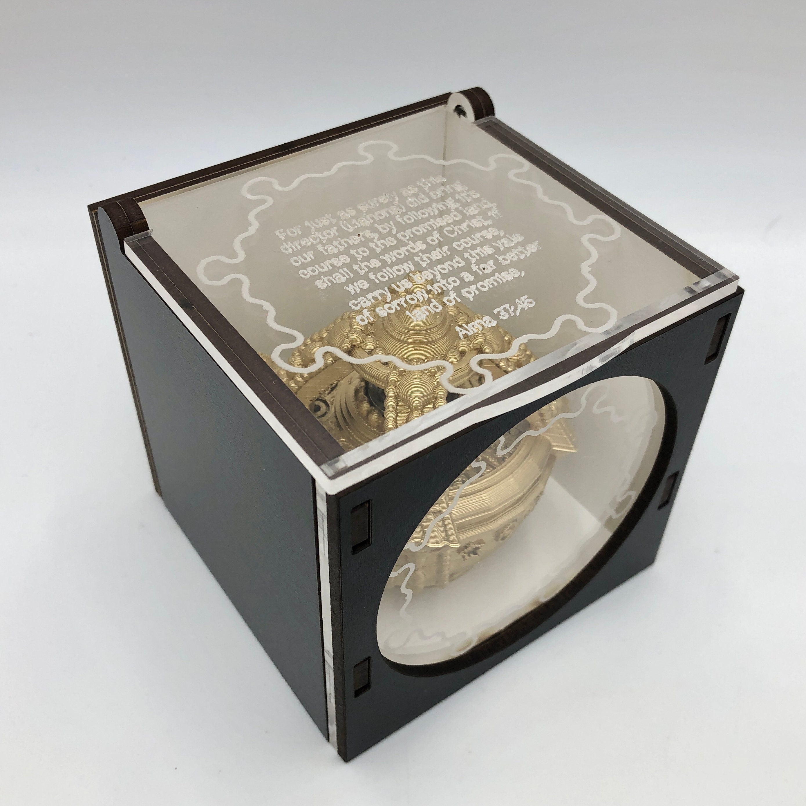 Liahona With Gift Box and Real Compass LDS Family Gift, LDS Bishops ...
