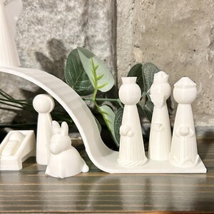 2" Peg Doll Nativity Family Nativity Scene Gift Paintable Nativity Set ...