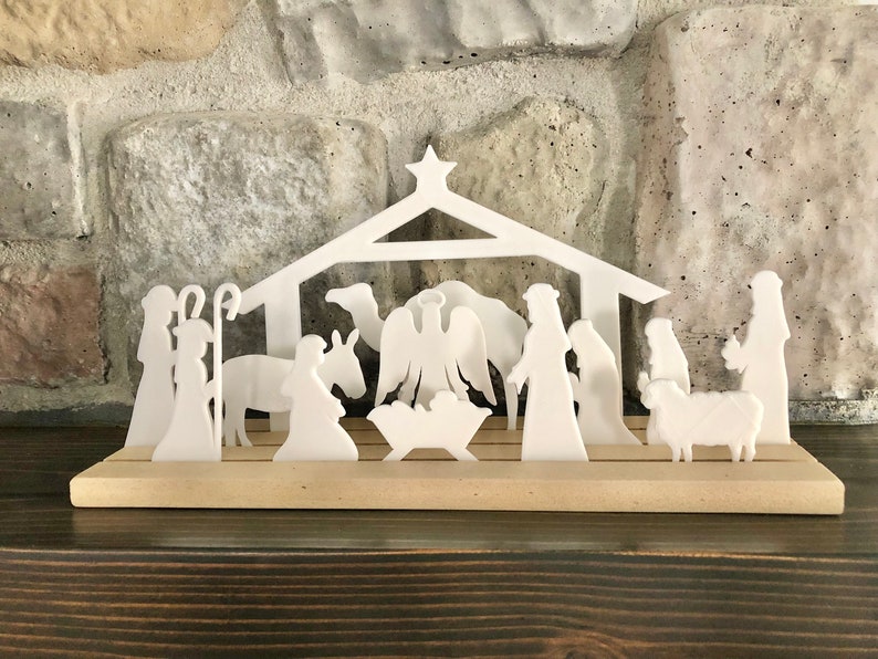 Slotted Silhouette Nativity, 3D Print Downloadable STL Files 3D Print ...
