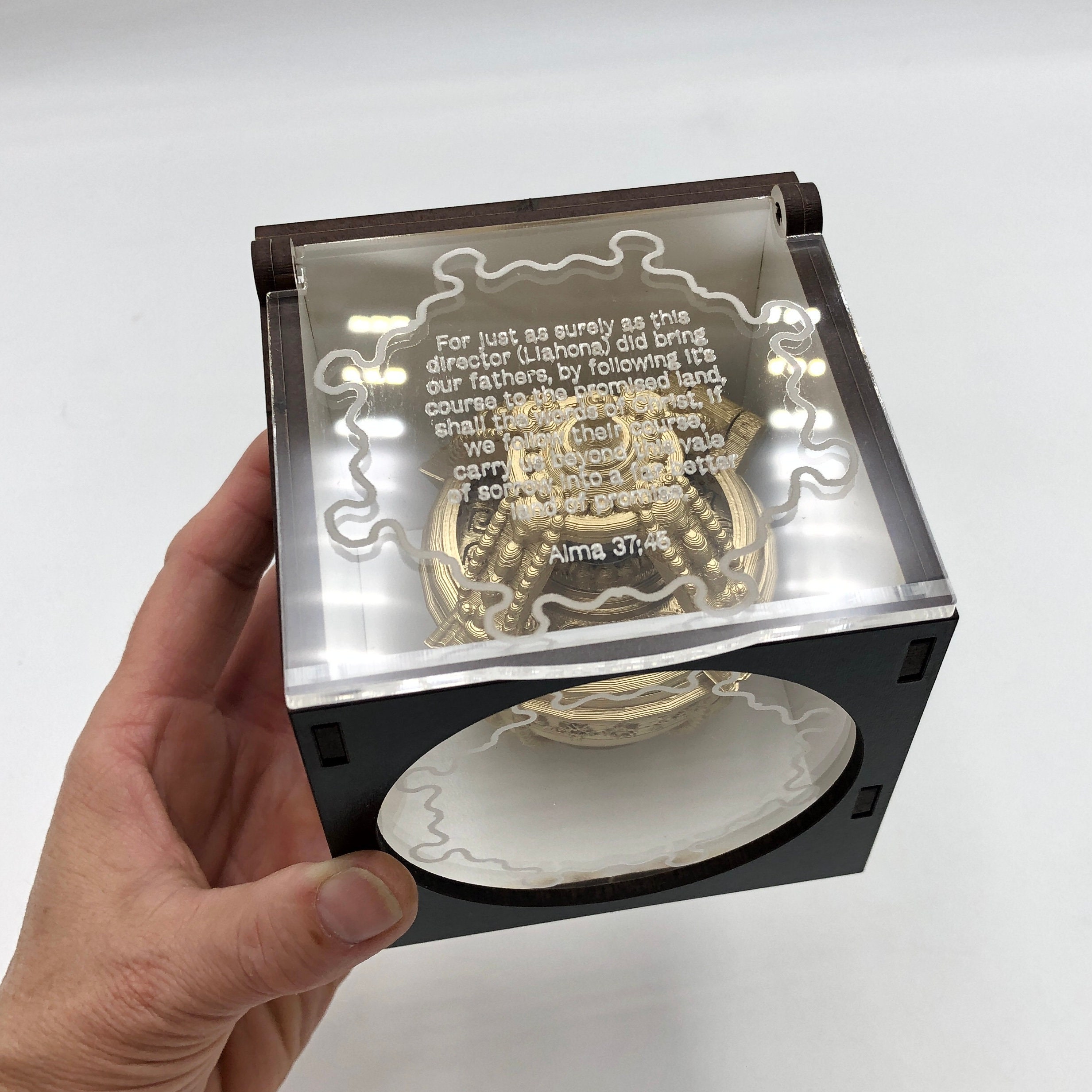 Liahona With Gift Box and Real Compass LDS Family Gift, LDS Bishops ...