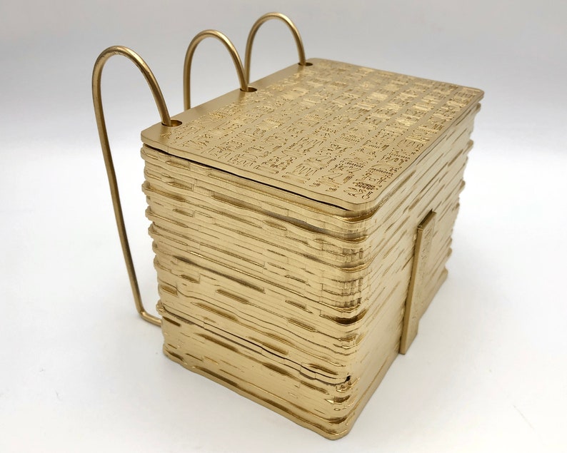 Large 3/4 Scale Gold Plates Display Box Replica Secret - Etsy