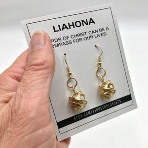 Liahona Earrings, LDS Gift for Mom, Christian Earrings, Statement ...