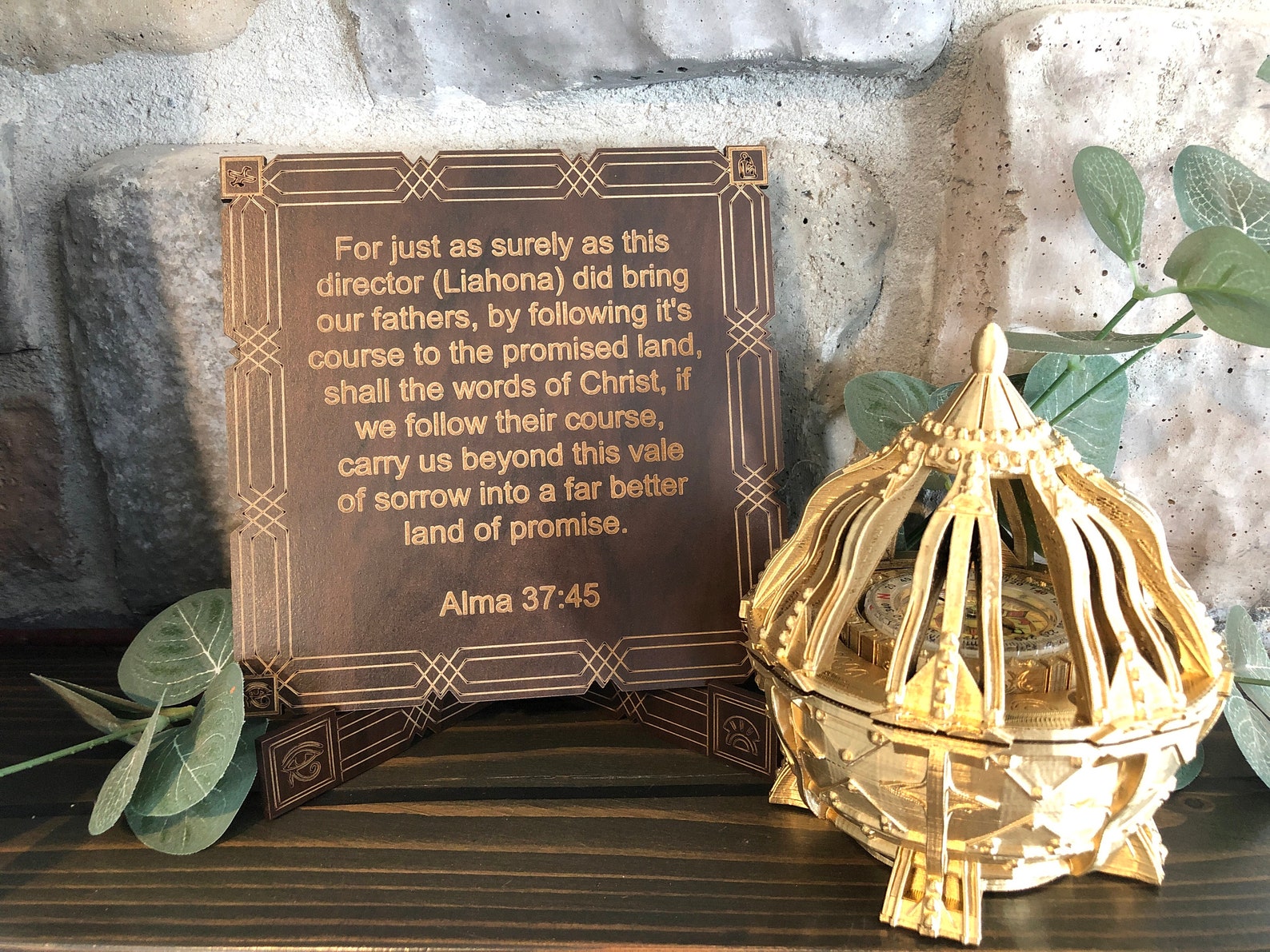 Large 3D Printed Liahona With Real Working Compass, Beautiful Gift Box ...