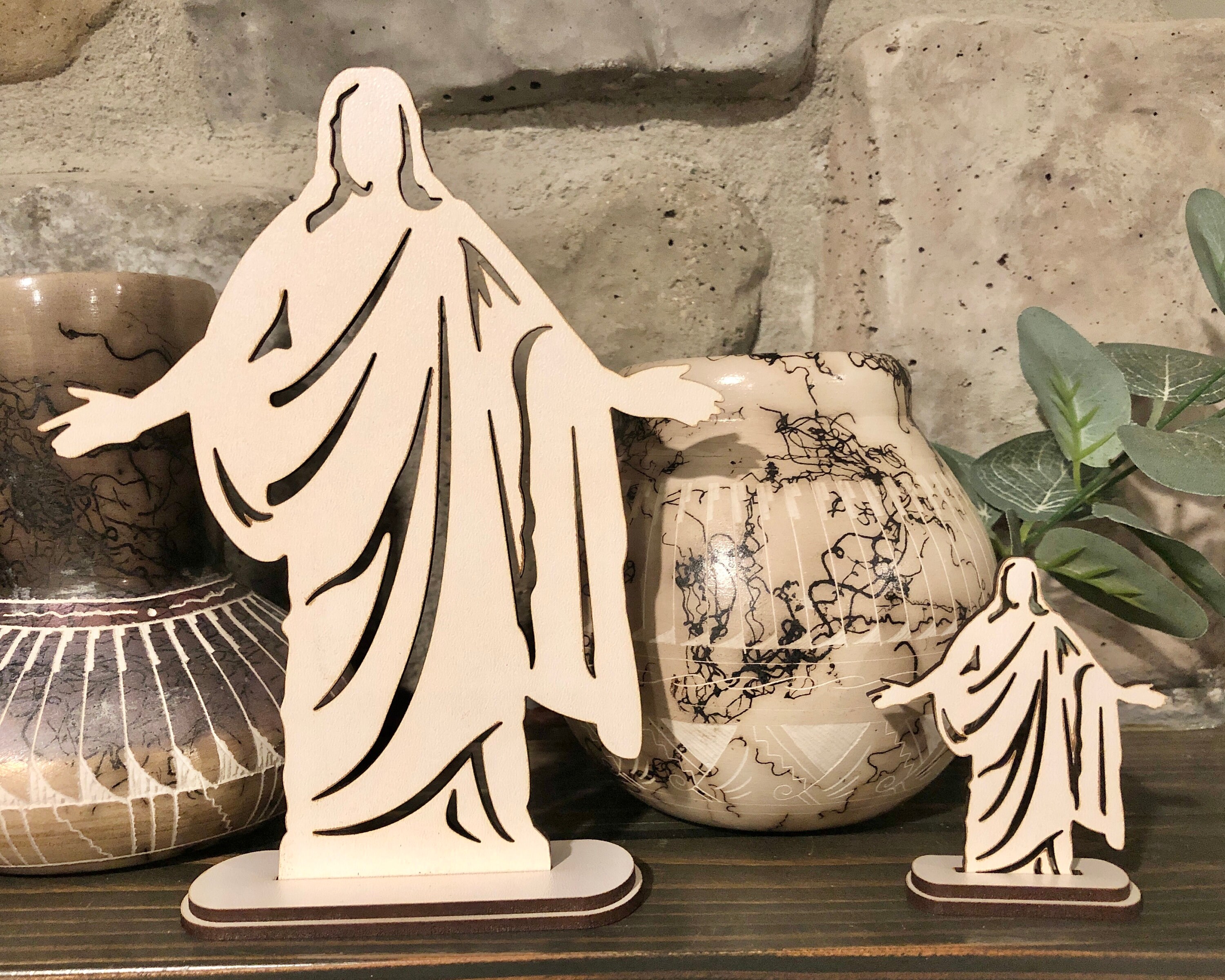 Wooden Christus Statue With Stand, Christian, Christus Display, the ...