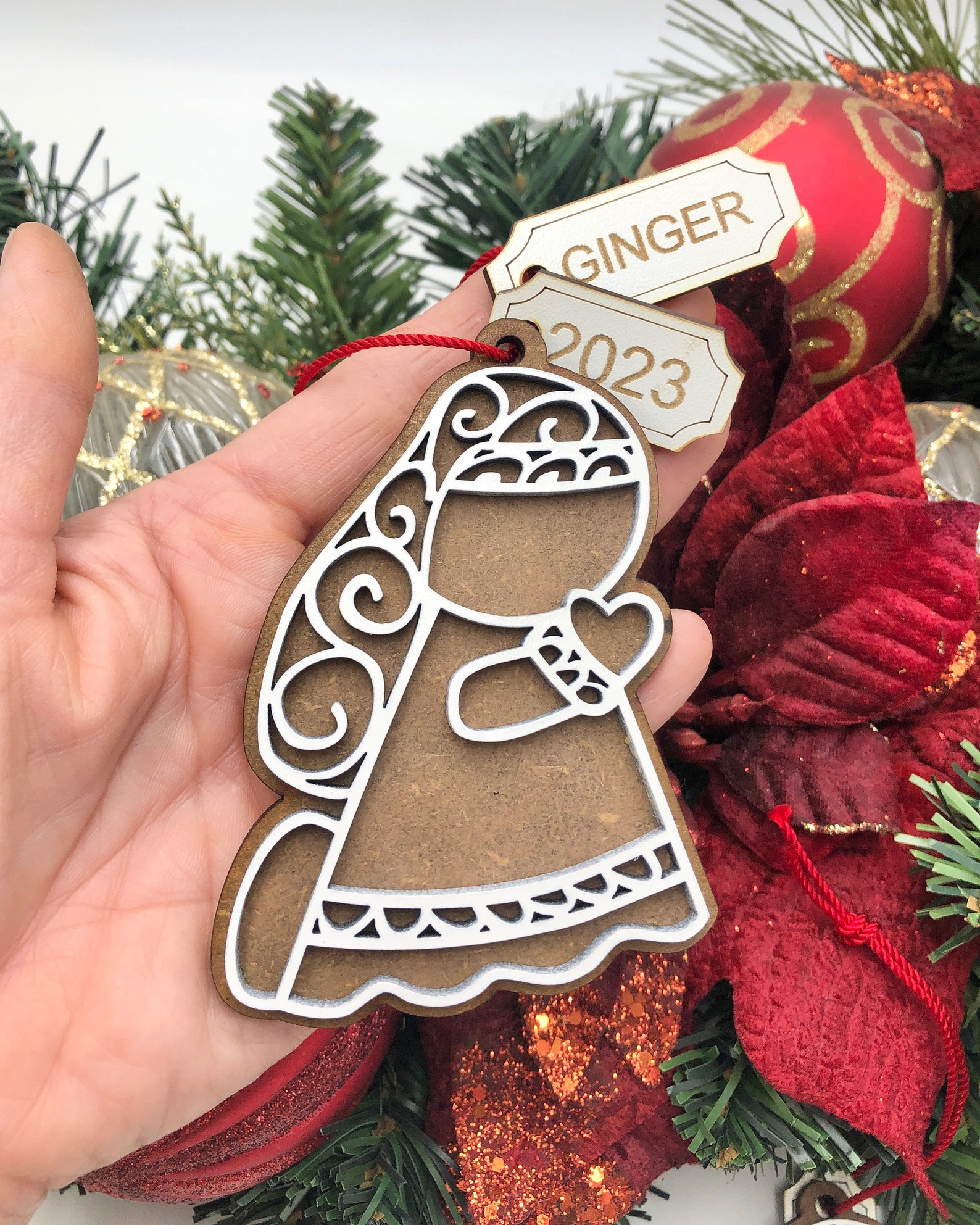 Gingerbread Nativity Ornaments - Joseph, Mary & Baby Jesus- 2025 Hang ...