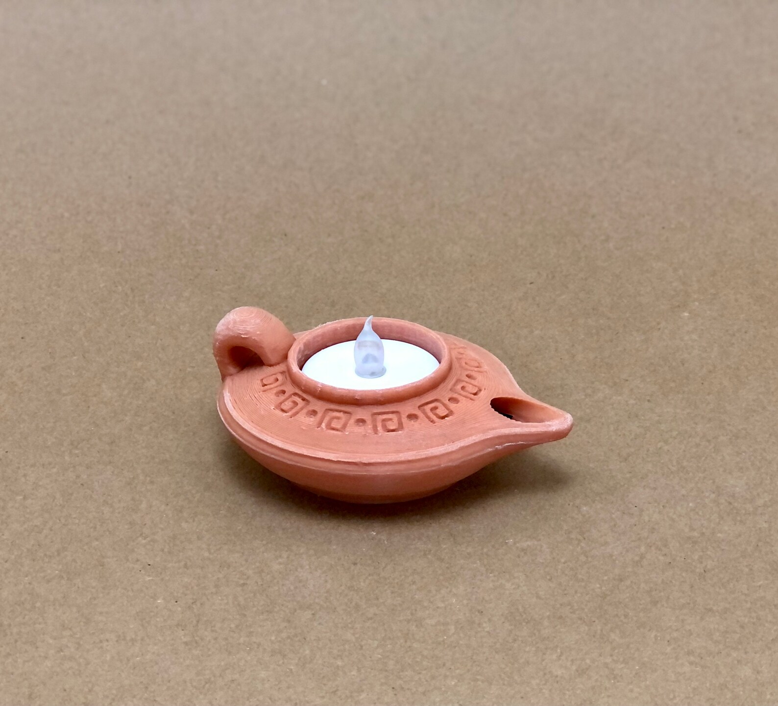 Oil Lamp, Handmade 3D Printed Biblical Oil Display Lamp With Battery ...