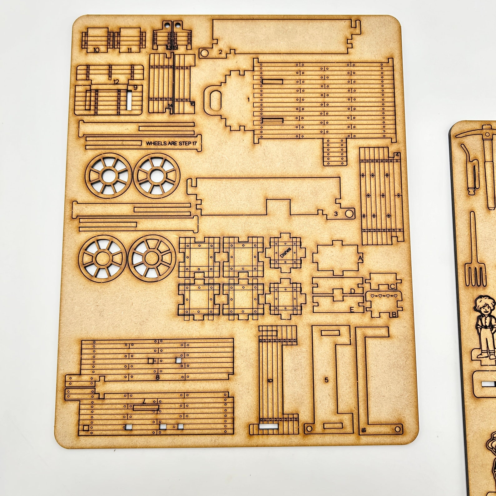 DXF, SVG, LBRN2 Download Files for Laser Cutting Your Own Covered Wagon ...