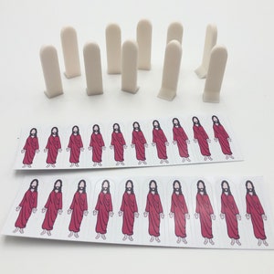 Mini Jesus Figurines, Set of 10, Pocket Jesus, Church Handout ...