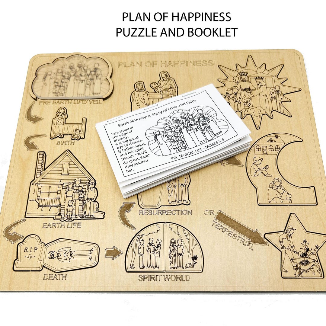 Plan of Happiness Puzzle: LDS Teaching Aid With Story Booklet - Etsy