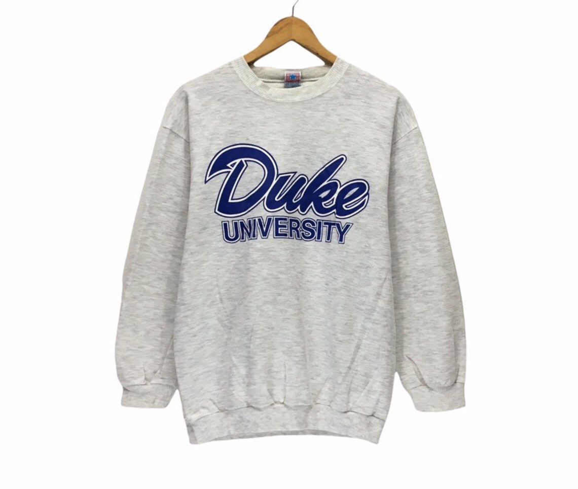 Duke University Crewneck Sweatshirt Jumper Big Logo Spell Out - Etsy
