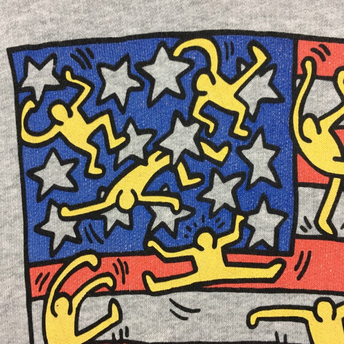 Keith Haring Hoodie Sweatshirt Big Logo Spell Out Pullover / - Etsy UK