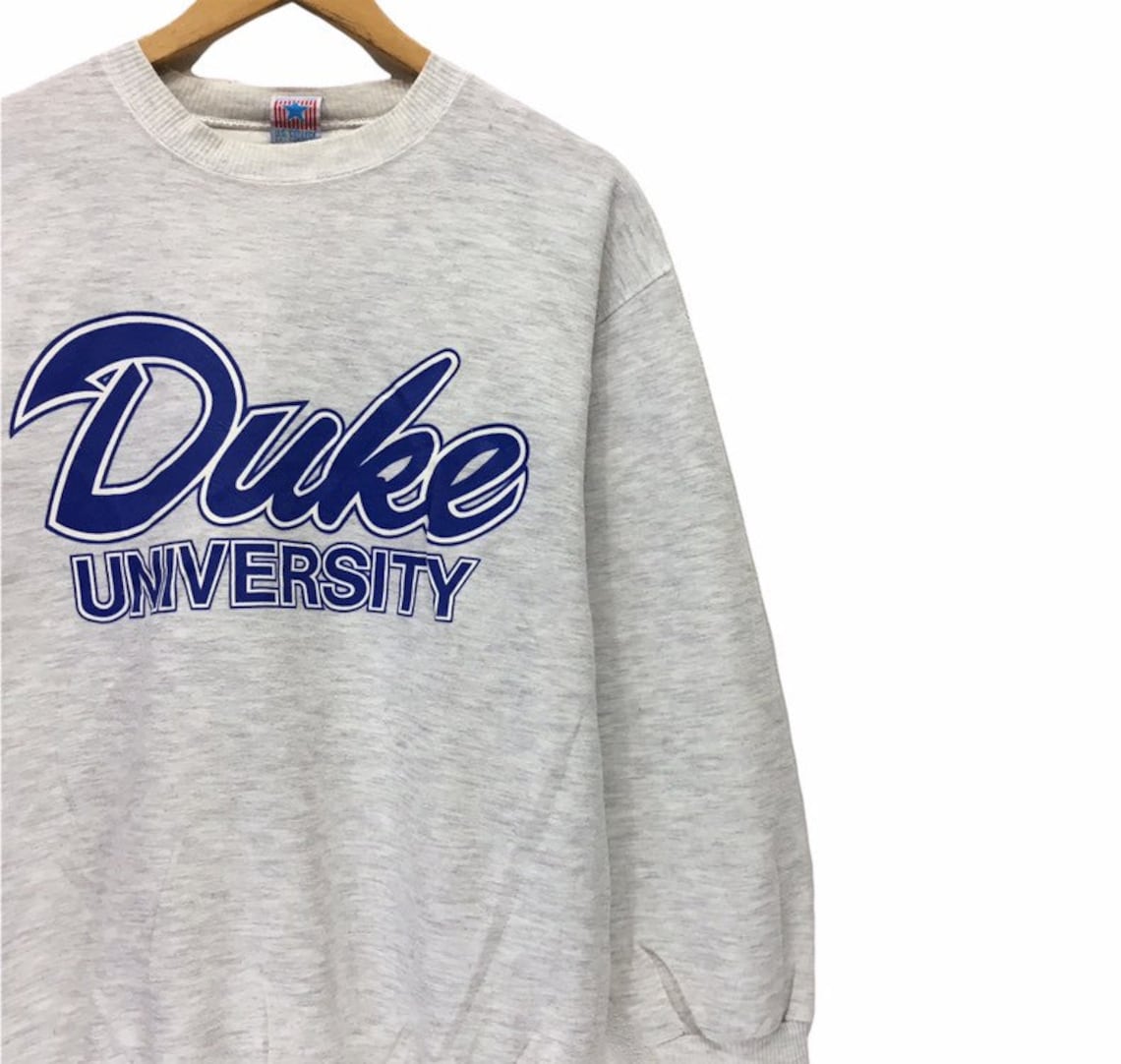 Duke University Crewneck Sweatshirt Jumper Big Logo Spell Out - Etsy