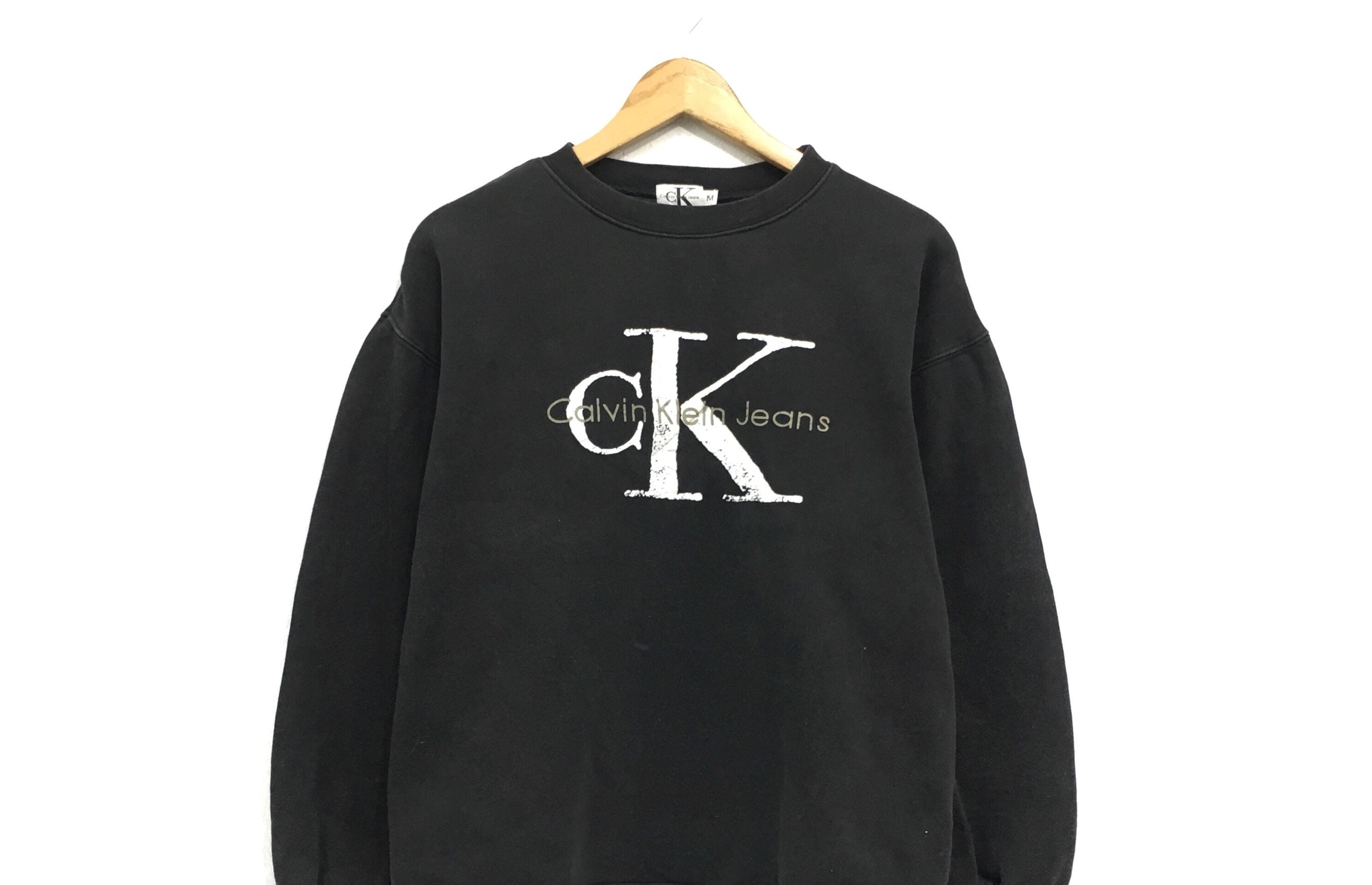 Calvin Klein CK Crewneck Sweatshirt Big Logo Spell Out | Etsy